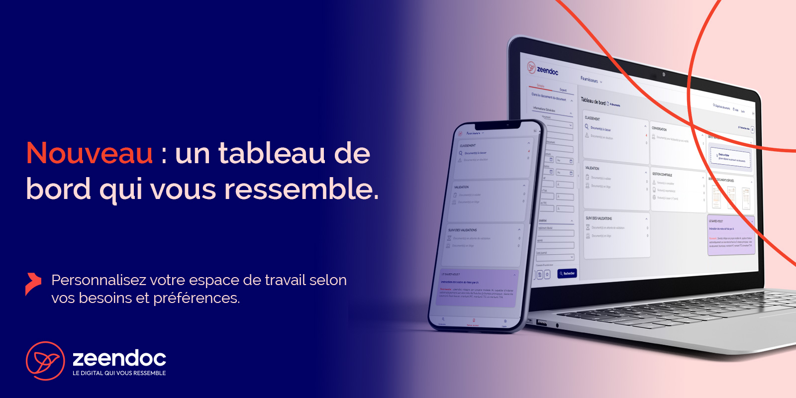 Découvrez votre nouveau tableau de bord dans Zeendoc - Zeendoc